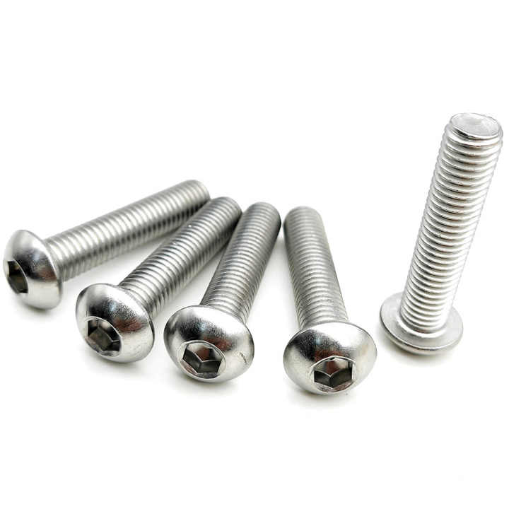 A2-70 Stainless Steel Hex Socket Button Head Allen Bolts Screws Economical Choice for Local Push ...