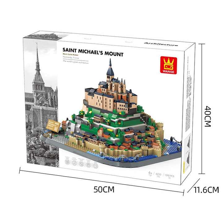 French Mont Saint-Michel Model Toys for Lego Compatible Sets