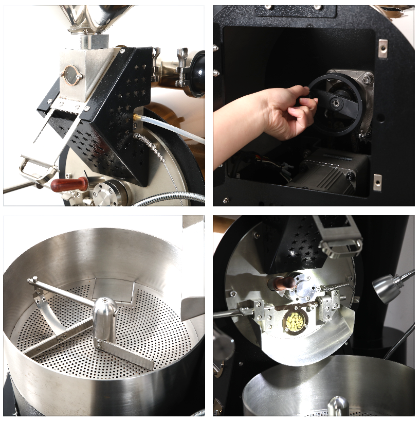1kg Touch Screen Home Coffee Roaster - Efficient & Eco-friendly
