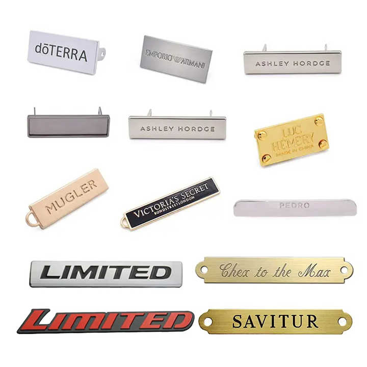 Design Small Clothes 3D Logo Silver Brass Gold Branded Emblem Stainless ...