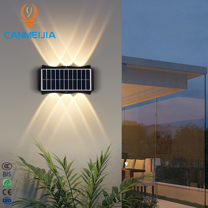 Outdoor Solar Waterproof Garden Wall Light,Corridor Wall Mounted Solar ...