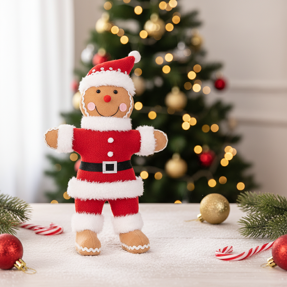 Manufactory Wholesale Shop Red Gingerbread Doll Christmas Ornaments ...