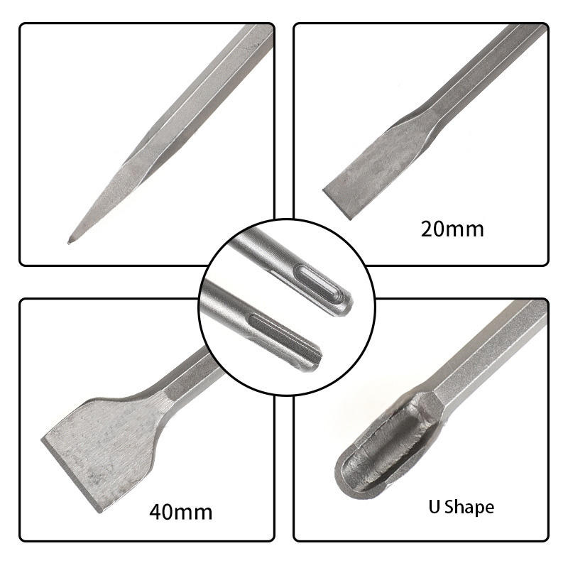 Sds Plus Concrete Wall Floor Impact Hammer Concrete Tools Wide Chisel ...