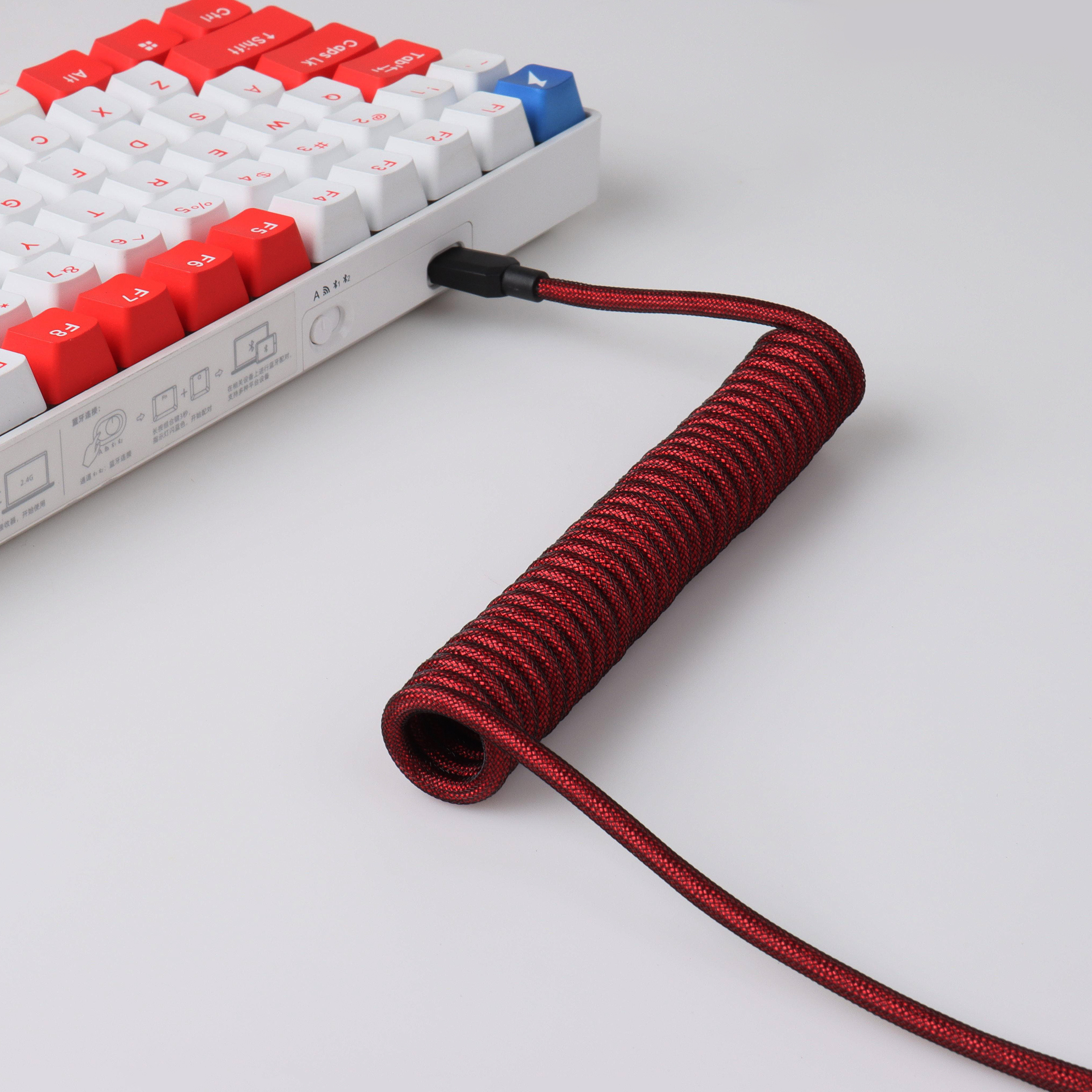Wholesale coiled cable mechanical keyboard Meet Multipurpose Wiring ...