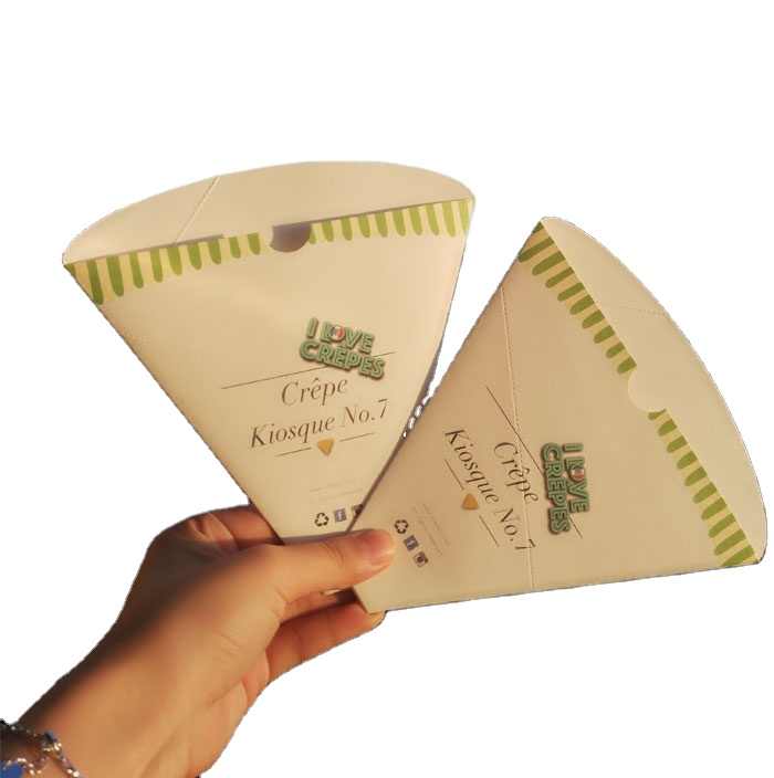 Custom Print Crepe Cone Paper - Food Grade Packaging