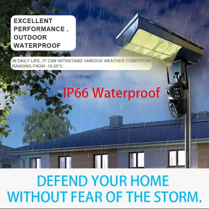 V380pro Outdoor Street Light Camera - Night Vision & Waterproof
