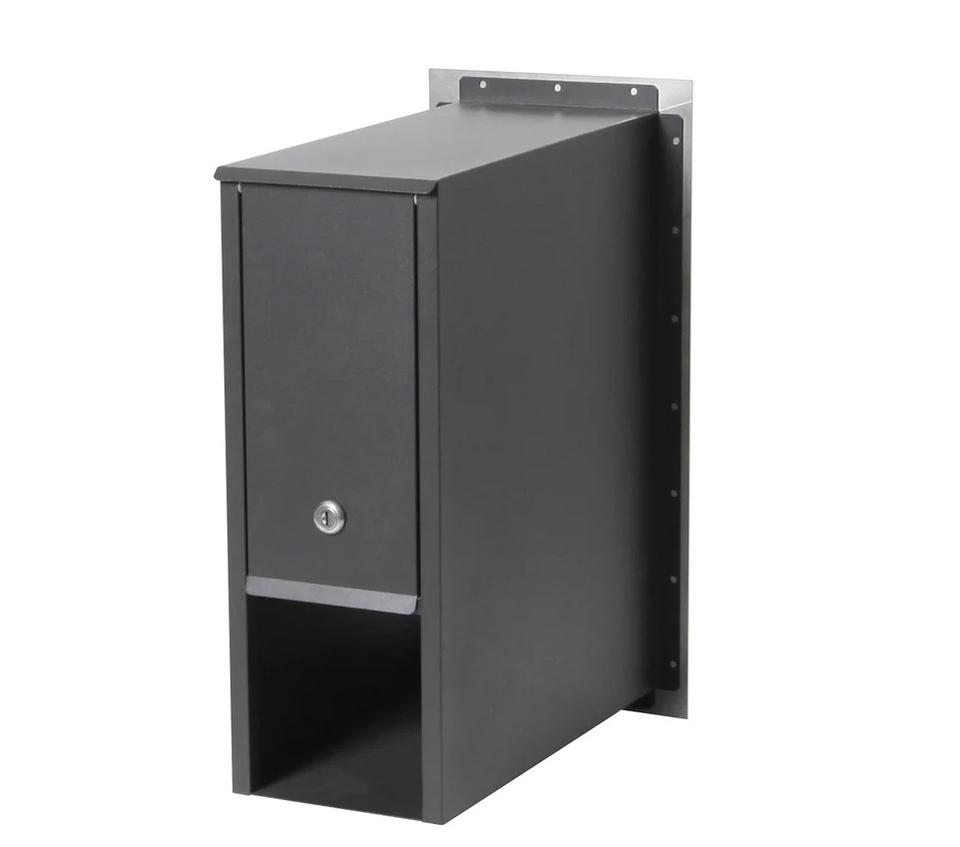 Contemporary Style Mailbox Outdoor Brick-in Letter Box with Easy-Open ...