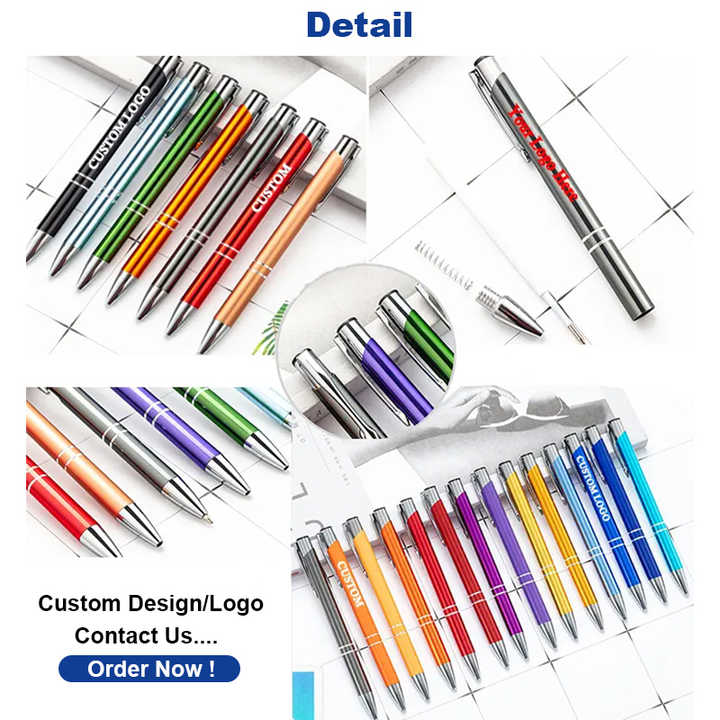 Promotional Ball Point Metal Pens with Custom Laser Engraving