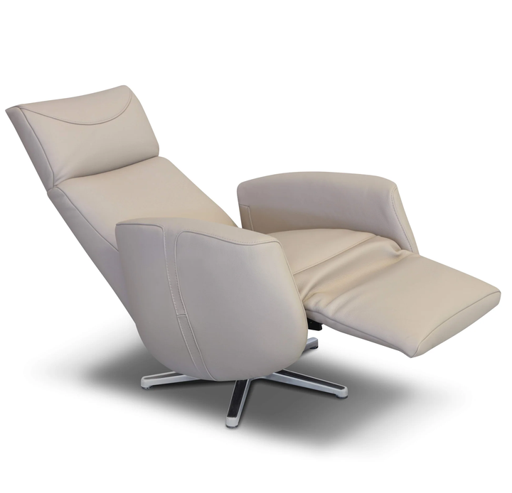 Sans Modern Swivel Recliner Chair High Back European Leather Lounge ...