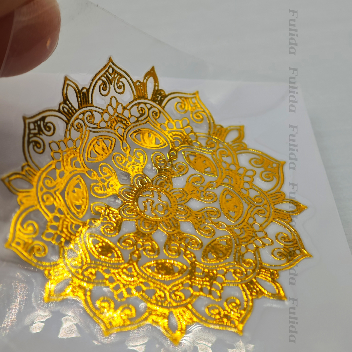 Transparent Embossed Stickers - Durable & Waterproof Labels