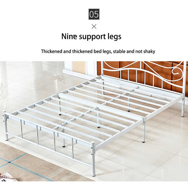 Modern Design Easy Assemble Bedroom Furniture Gold Twin Princess Bed ...