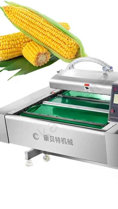 Automatic Bags Sweet Corn Cob Vegetables Food Vacuum Continuous Rolling ...