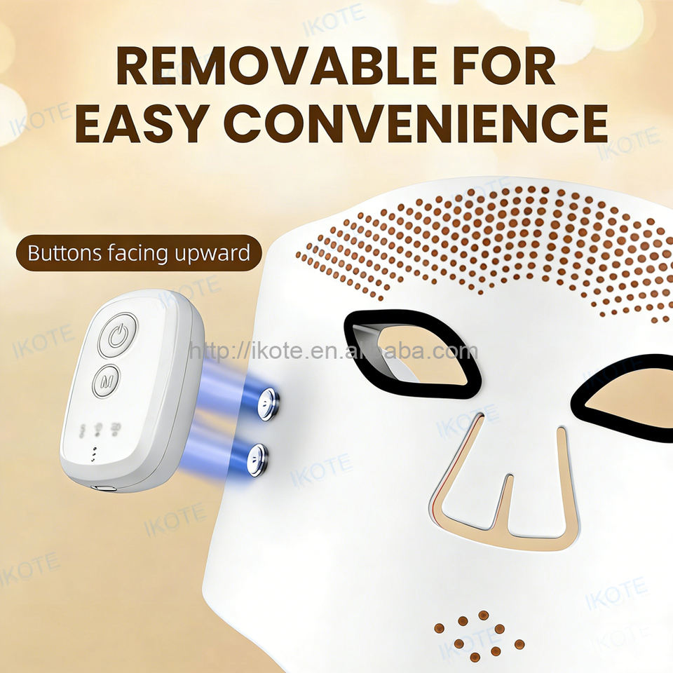 Pro Grade Red Light Therapy Mask Wireless Silicone LED Face Mask 4 ...