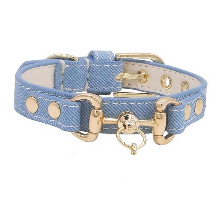 Luxury Leather Dog Collar Soft Dog Solid Color Collars Hardware Matte ...
