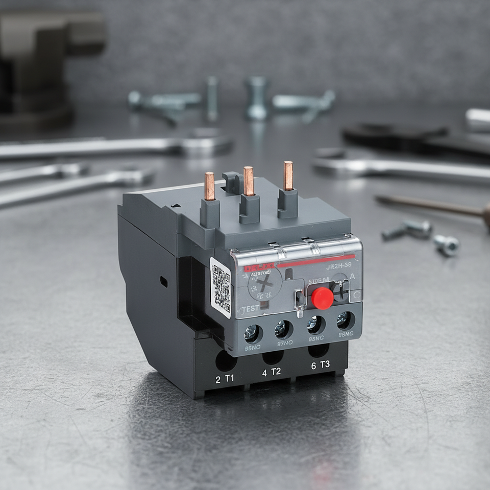 Delixi JR2H Miniature Epoxy Encapsulated 25A 38A 93A Thermal Relay ...
