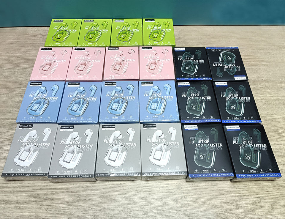 Hot TWS Air31 Crystal LED Display Mini Wireless Earbuds, IPX-4 ...