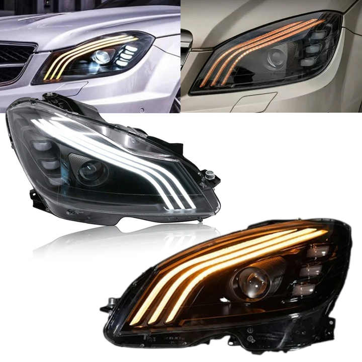 C-Class C200 C260 C300 W204 X204 DRL LED 2007-2014 Turn Signal ...