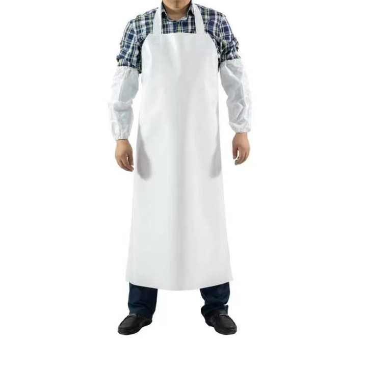 Heavy Duty TPU Waterproof Chef Apron Oil-Resistant Food Service Gear ...