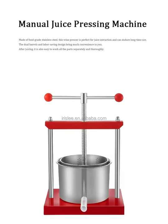 IRISLEE Manual Fruit Filtration & Juice Extraction Machine