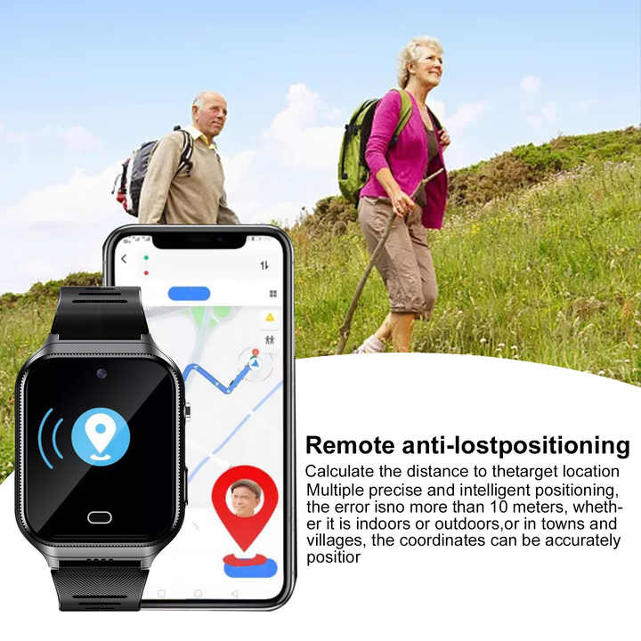 4G Elderly Health Smartwatch Fall Alarm Precision With GPS WiFi ...