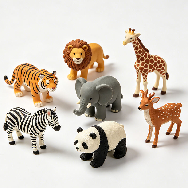 Mini PVC Cartoon Animal Action Figures Novelty Design Plastic Model ...