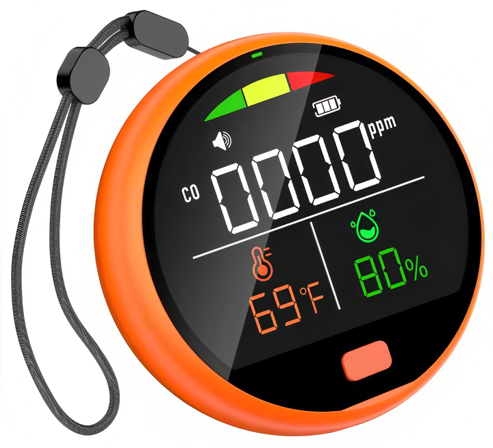 Smart CO Gas Tester Carbon Monoxide Detector with Temperature ...