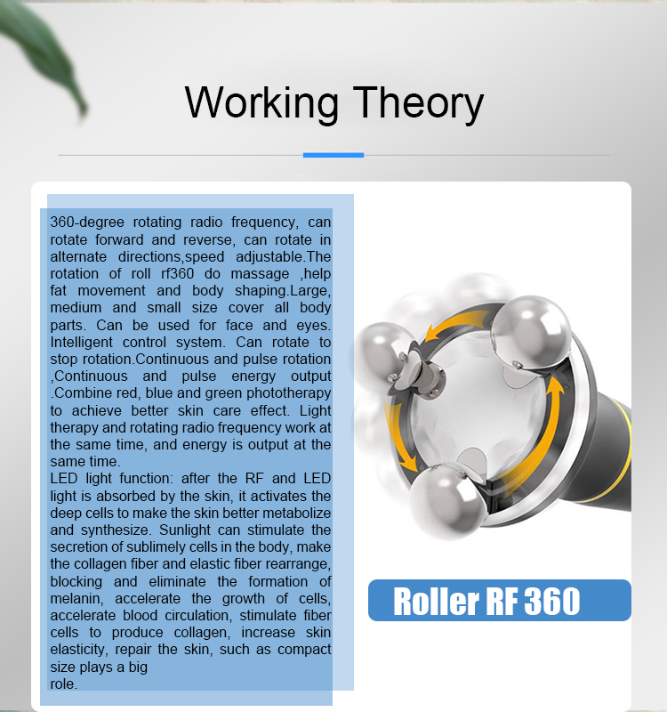 360° Rf Slimming Device With Professional Slimming Cavitation, Skin ...