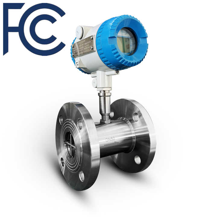 KFBST LCD Display High Accuracy Digital Turbine Flow Meter Full Automatic Reliable Measure ...