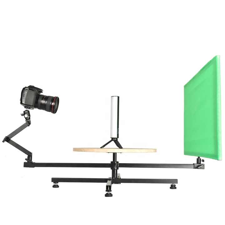 360 Degree Rotatable Camera Slider for Product Shooting, OEM