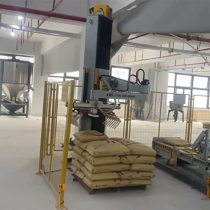 5kg to 50kg Bag Carton Box Column Palletizer Machine Robot