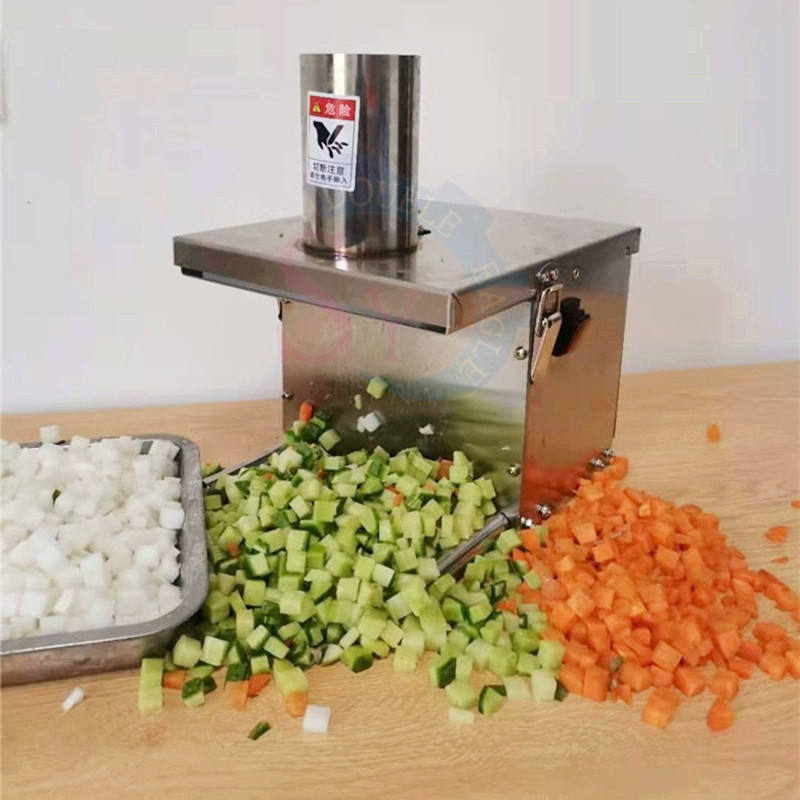 200kg/h Pumpkin Cucumber Electric Vegetable Dicing Machine Potato ...