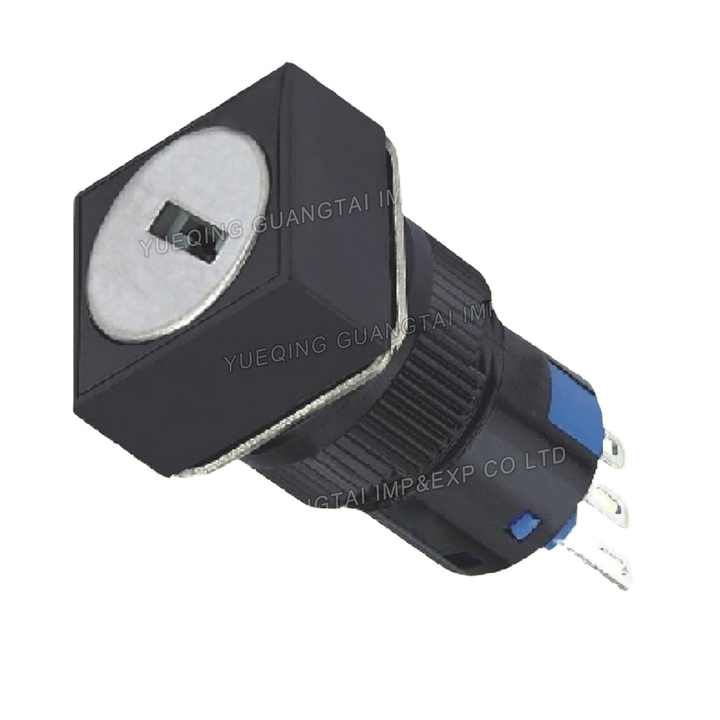 High Quality TA16-E11YF universal 16mm key lock square selector push ...
