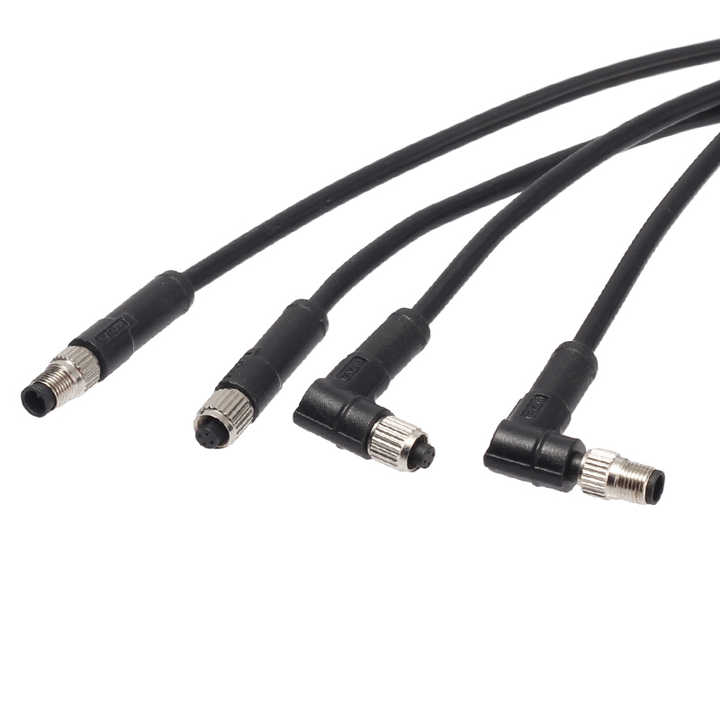 M5 Signal Connector 3pin 4pole - Waterproof IP67 Cable