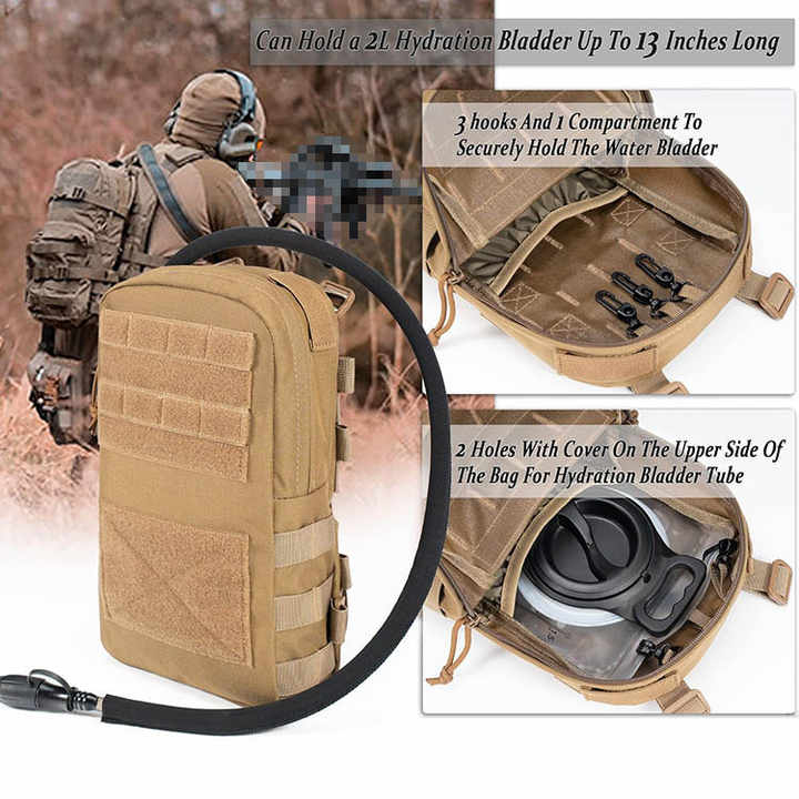 Custom Tactical Chest Pack Hydration Vest Bag Oxford Material with 2L ...