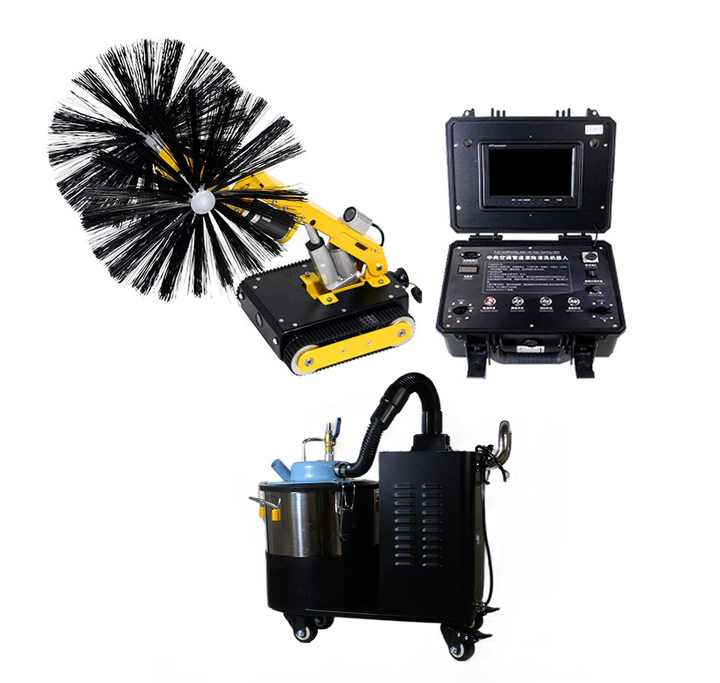 RJ-BOT Rotobrush HVAC Cleaning Machine - Flexible & Efficient