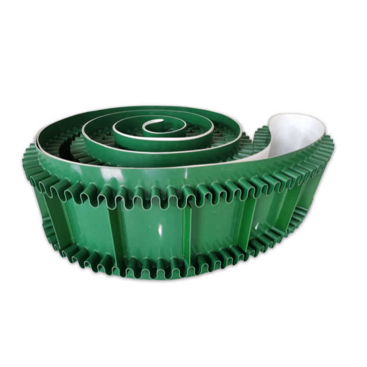 Green Durable PVC Conveyor Belt for Wood Shaving Machine - OEM