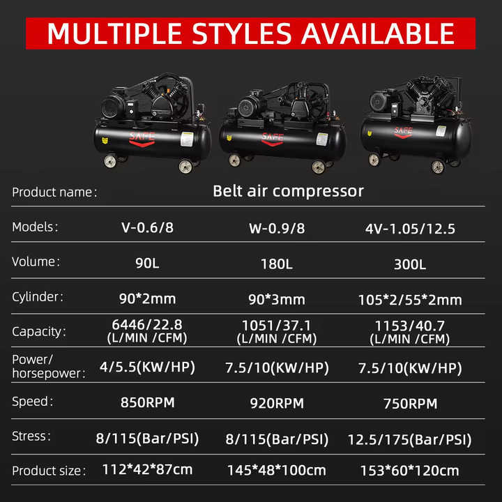 2025 Top Selling 180 Liter Vertical Car Silent air Gas Compressors ...