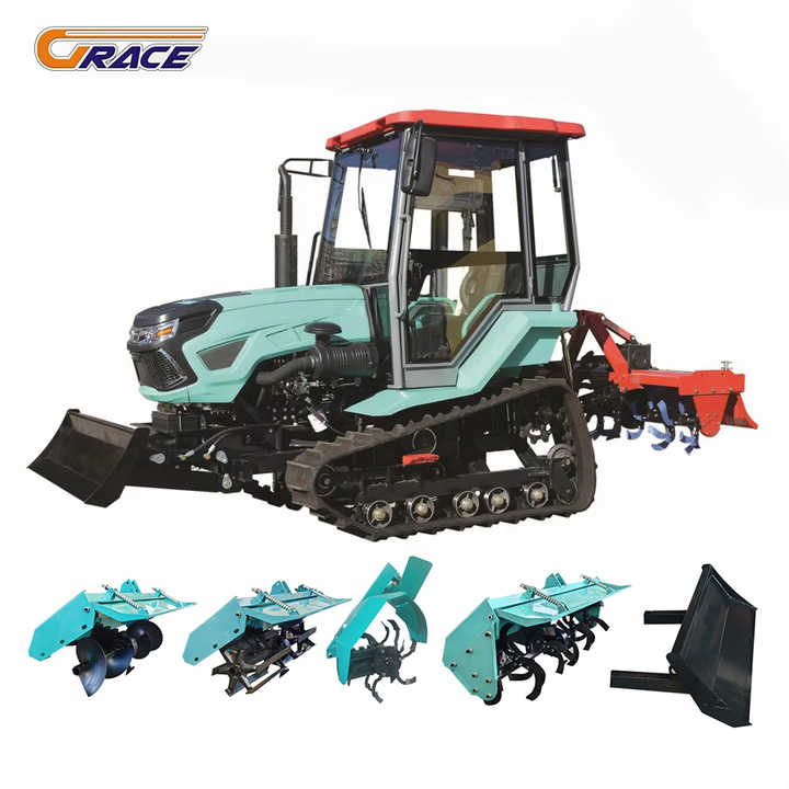 80hp Power Small Track Cultivator - High Productivity Farming