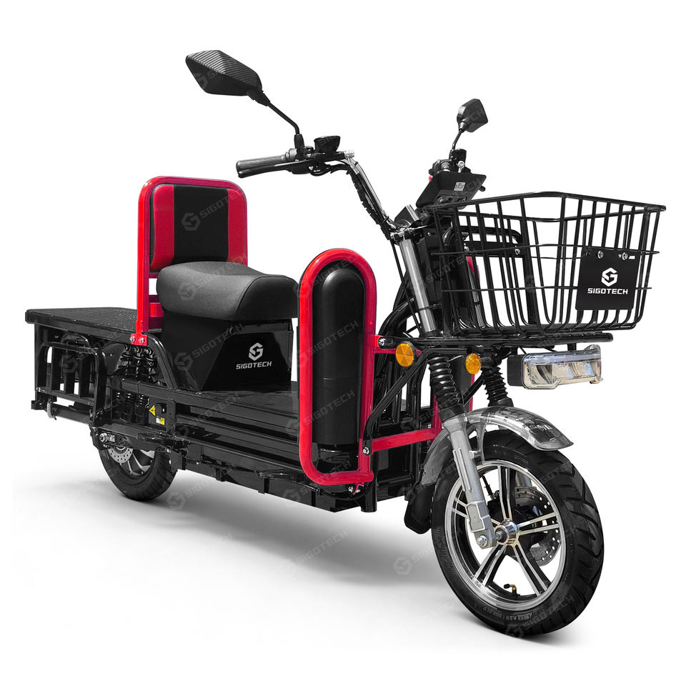 SIGOTECH Classic Cargo King Electric Motorcycle 72V Delivery Cargo Haul ...