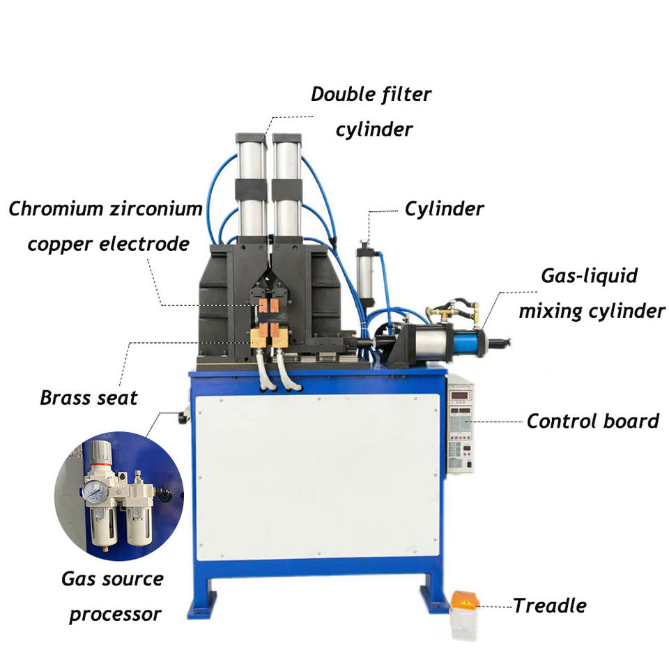 Hydraulic Control High Strength Metal Wire Steel Rod Flash Butt Welding ...