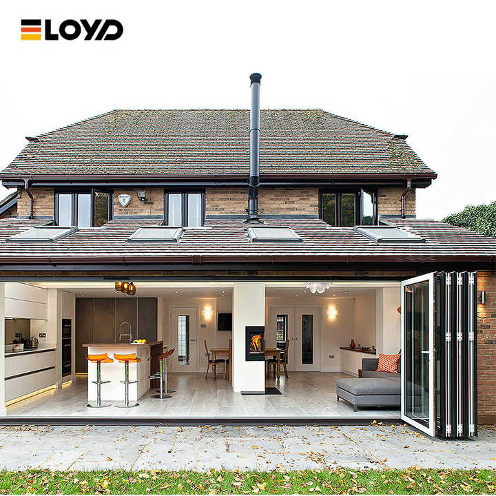 Eloyd Modern Design Waterproof Aluminium Folding Patio Outdoor Sliding ...