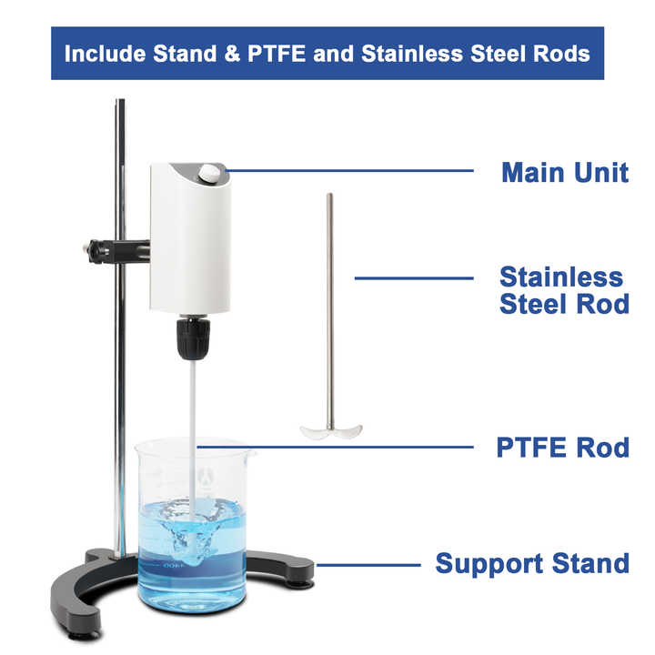 LABTEX 10L Overhead Stirrer - Efficient Mixing Solutions