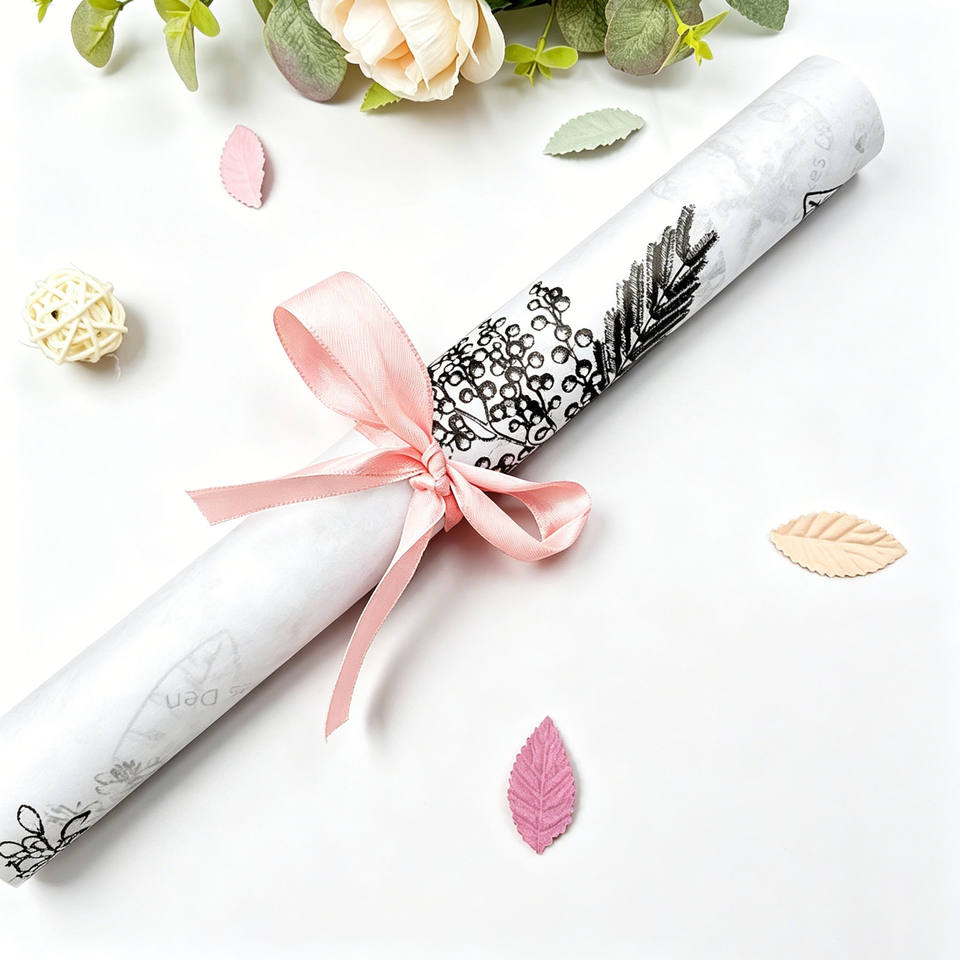 Custom Logo Printed Tissue Paper Eco Friendly Semi Transparent Gift ...