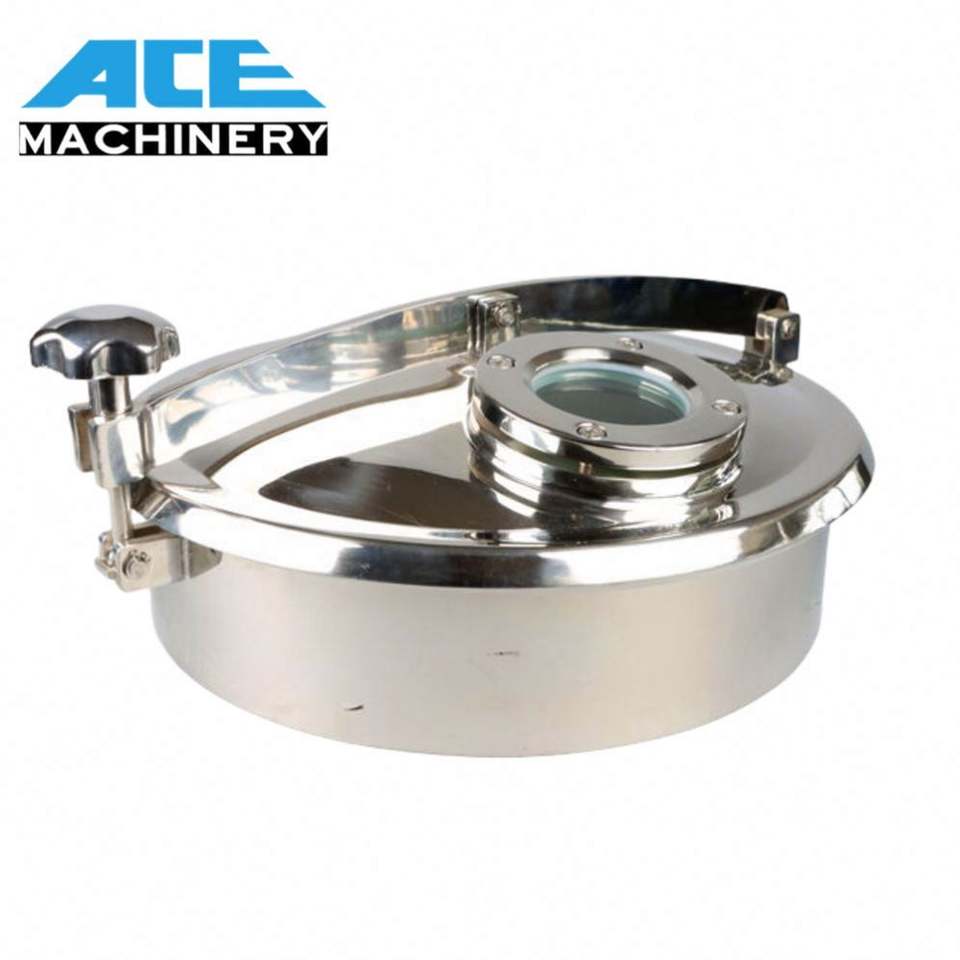 Sanitary Stainless Steel SS316L SS304 Circular Outward Tank Manway With ...