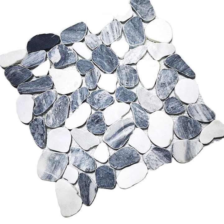 Factory Marble Mosaic Tile Irregular Shape Cobble Matte Surface Mosaic ...