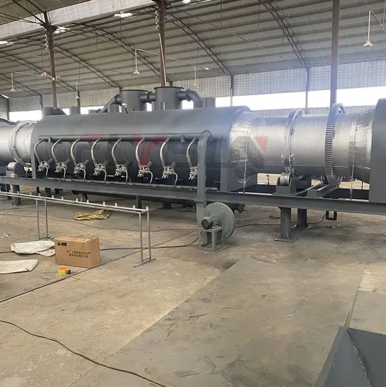 Coconut Shell Charcoal Making Machine Palm Sawdust Continuous ...