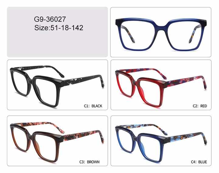G9-36027 2025 Designer Luxury Fashion Acetate Spectacle Optical Eye ...