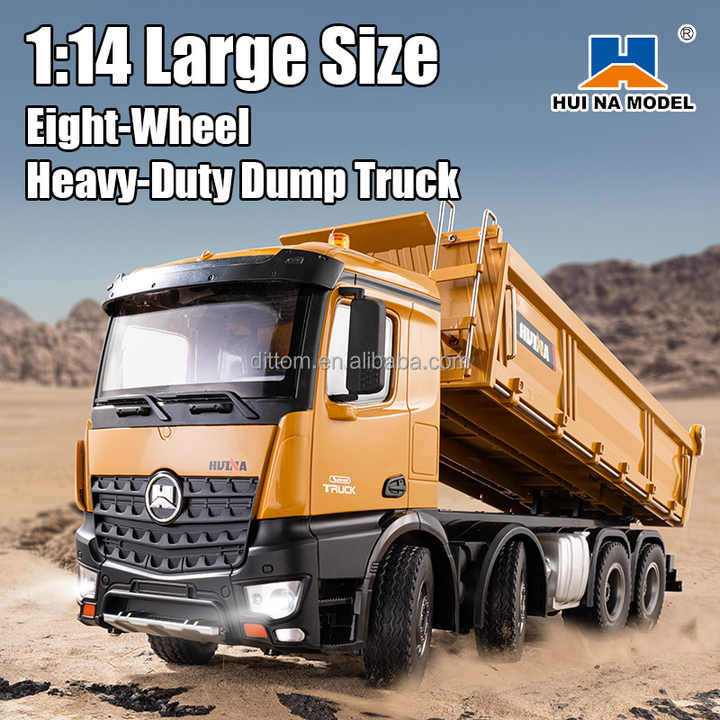 Huina 1536 1/14 RC Semi-Alloy Heavy Dump Truck Toys 12CH