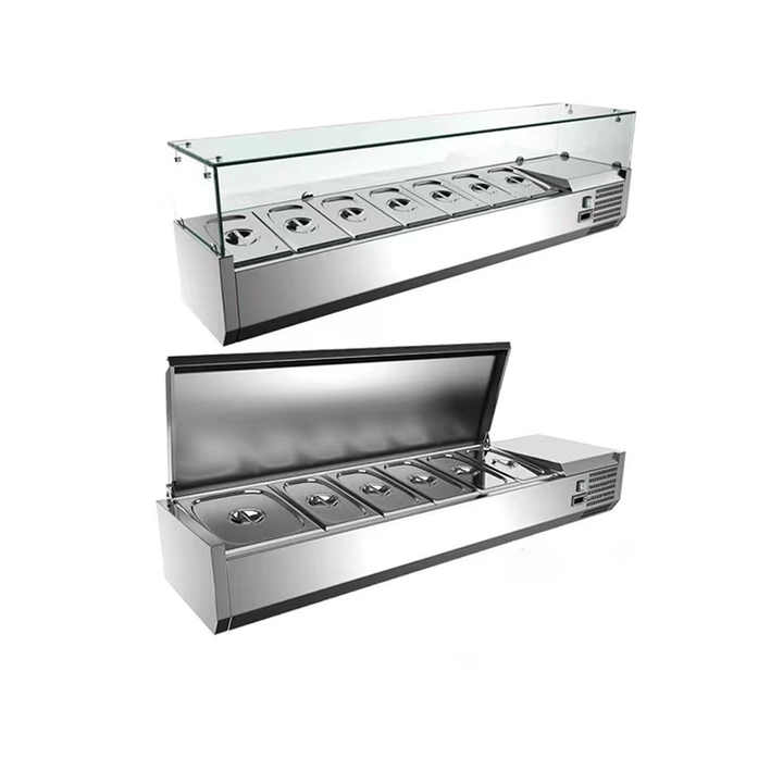 Wholesale Pizza Salad Bar Table Top Salad Display Cooler Refrigerator ...