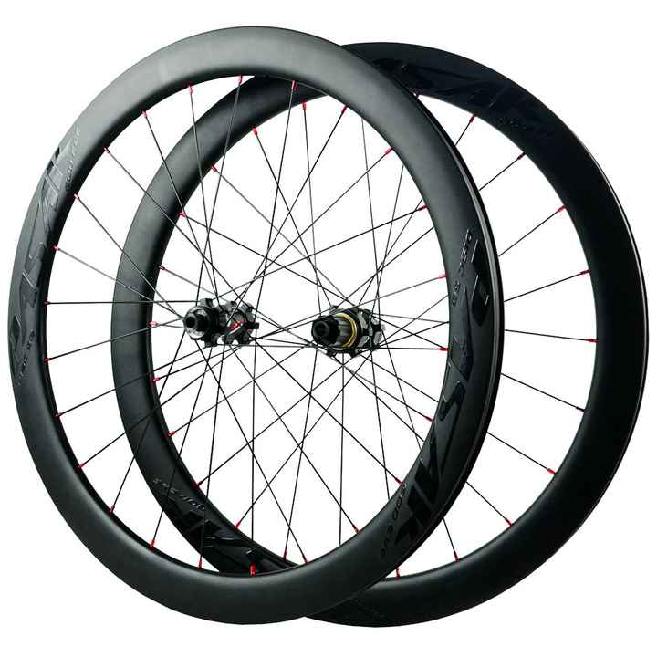 Carbon Wheels Disc Brake 700c Road Bike Wheelset Center Lock QR thru axle 15 12mm clincher ...
